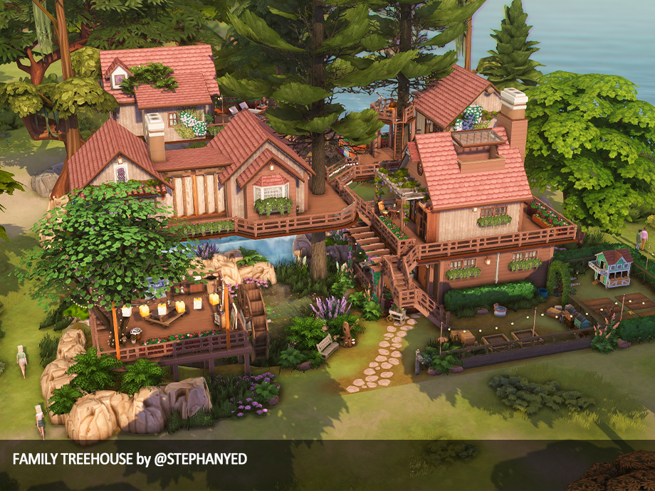 Family Treehouse (No CC) - Gallery - The Sims 4 Rooms / Lots - CurseForge