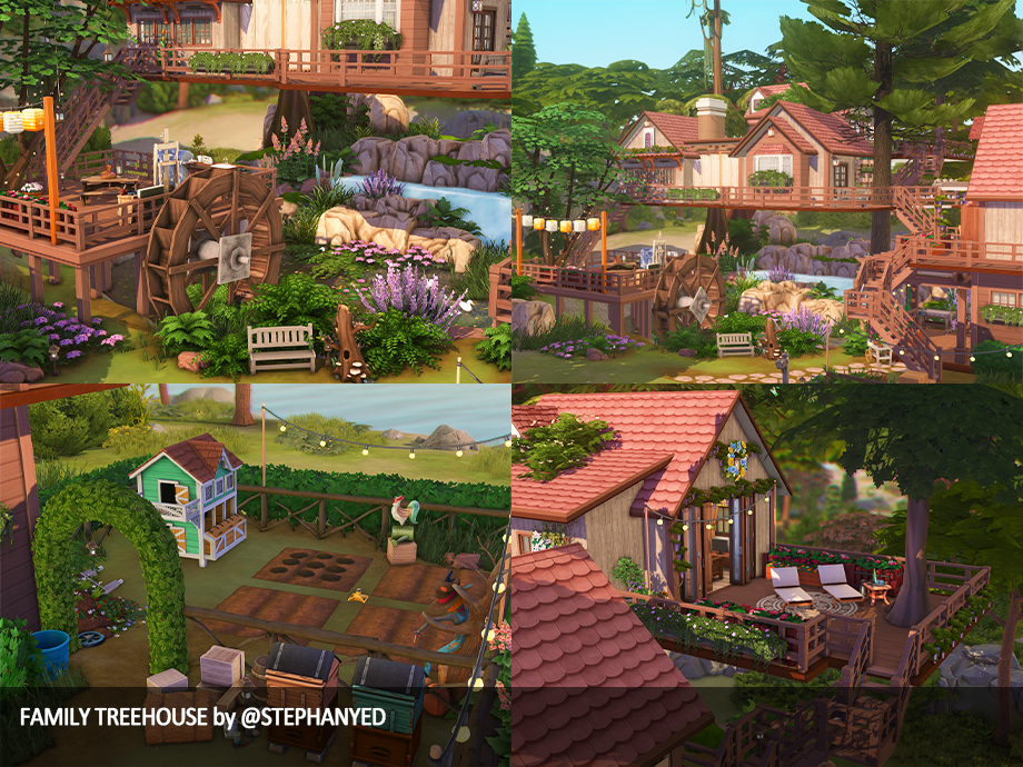 Family Treehouse (No CC) - Gallery - The Sims 4 Rooms / Lots - CurseForge