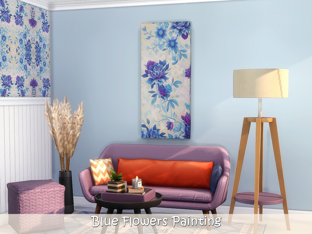 Blue Flowers Painting - The Sims 4 Build / Buy - CurseForge