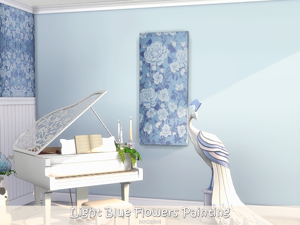 Light Blue Flowers Painting - The Sims 4 Build / Buy - CurseForge