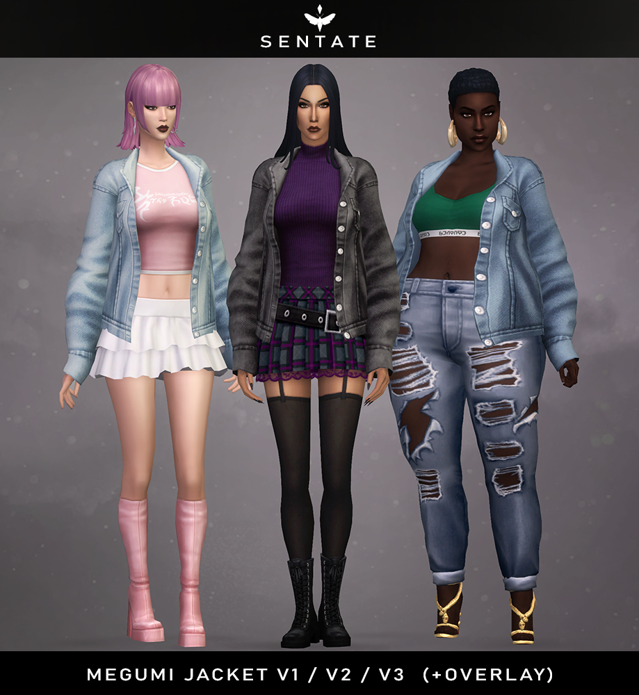 Megumi Jacket Set - The Sims 4 Create a Sim - CurseForge