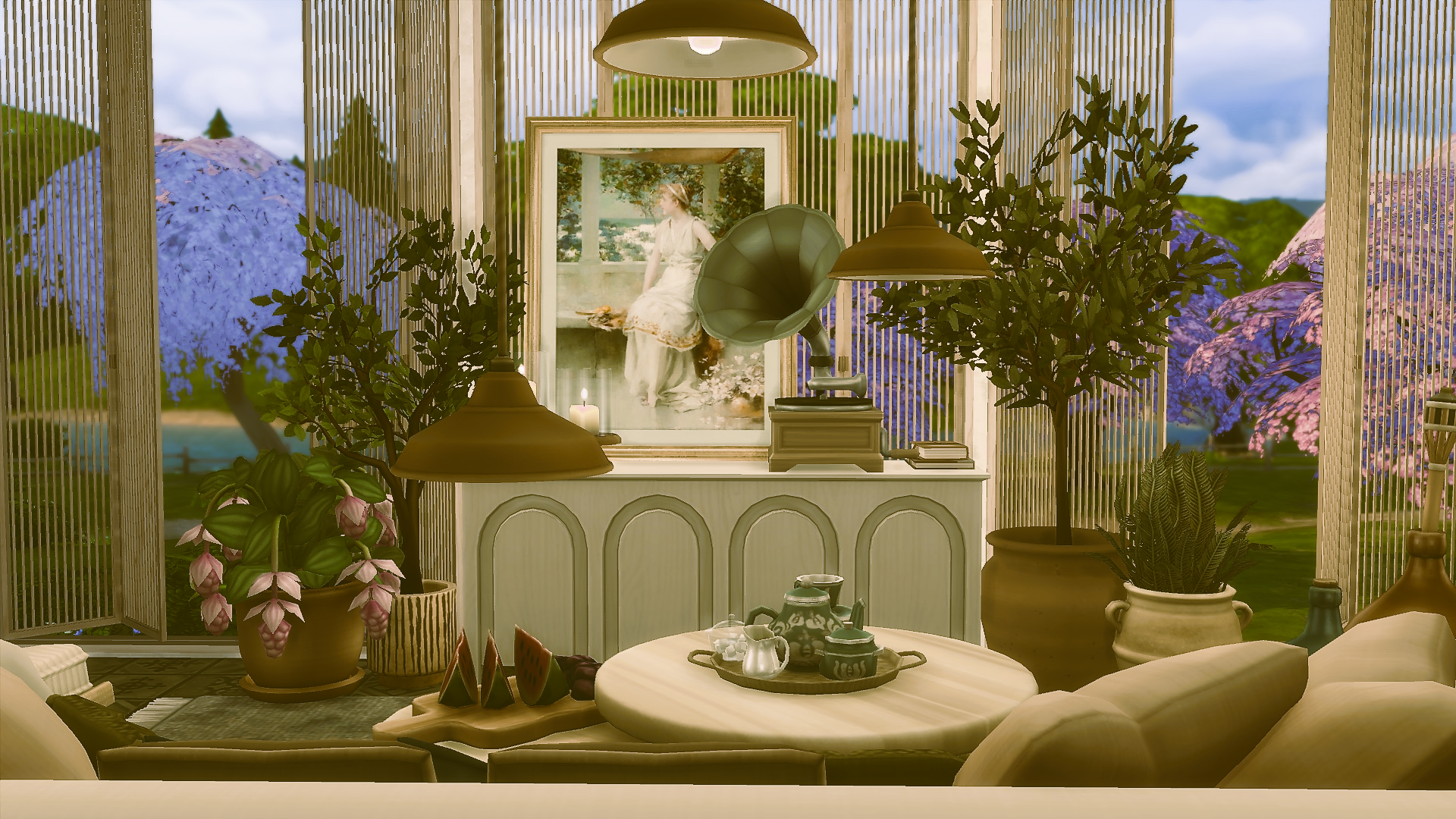 Mediterranean Style Sunroom - Gallery - The Sims 4 Rooms / Lots ...