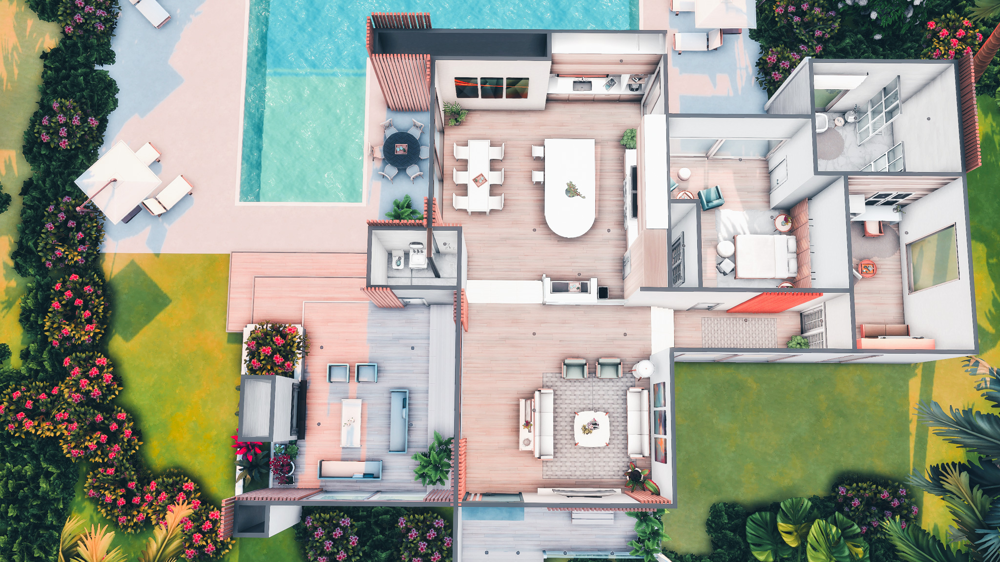 Beach House - The Sims 4 Rooms / Lots - CurseForge