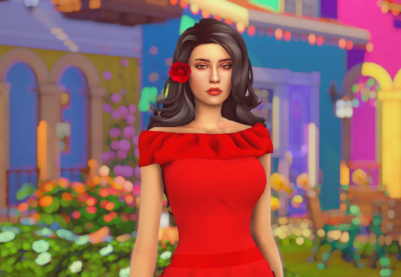 Rosalyn hair + rose accessory - Gallery - The Sims 4 Create a Sim ...