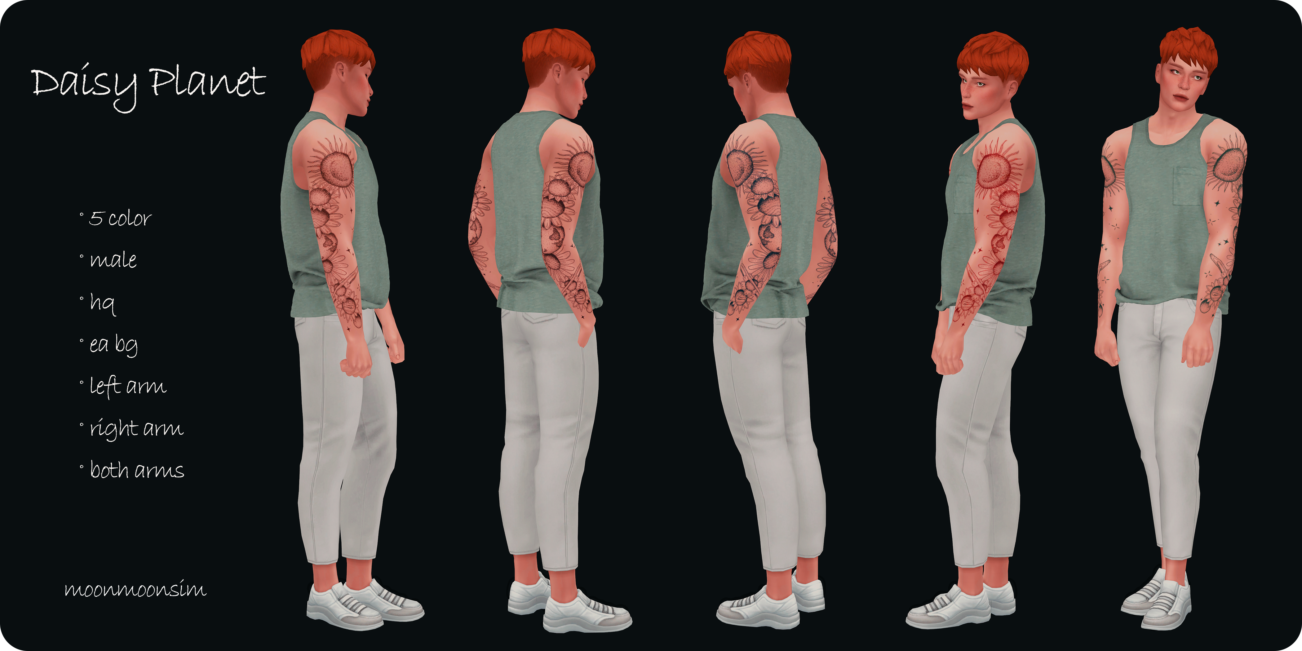 moonmoonsim daisy planet female tattoo arm - Gallery - The Sims 4 ...