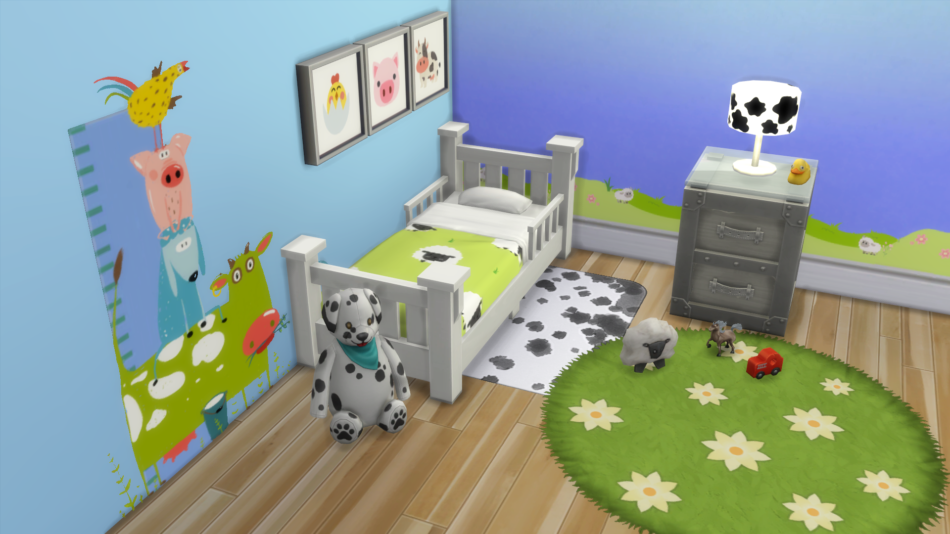 Farm themed Nursery Set with Toddler Bed - The Sims 4 Build / Buy ...