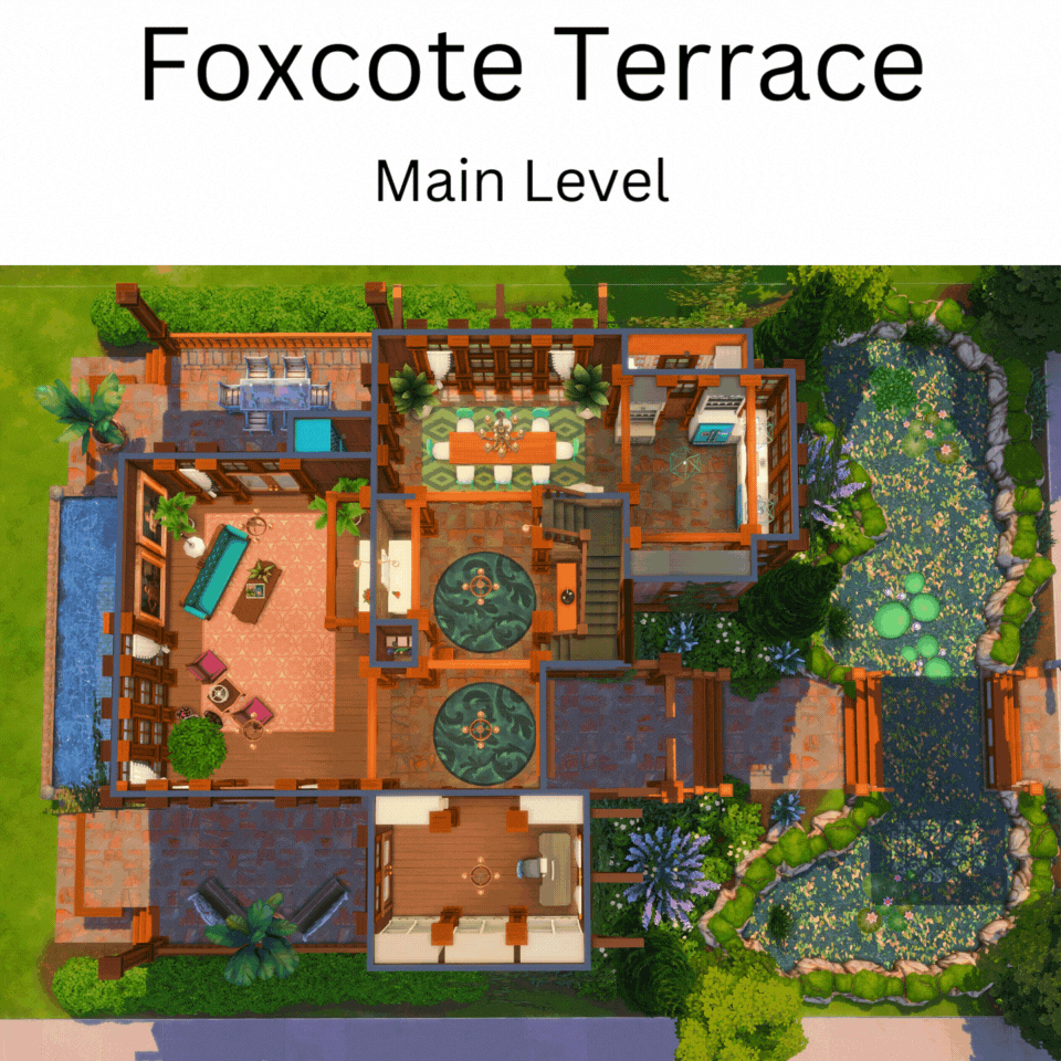 Foxcote Terrace by QubeDesign - The Sims 4 Rooms / Lots - CurseForge