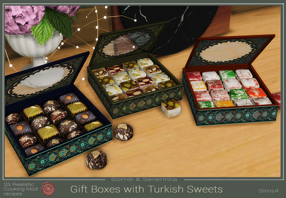 Gift boxes with Turkish Sweets - The Sims 4 Mods - CurseForge