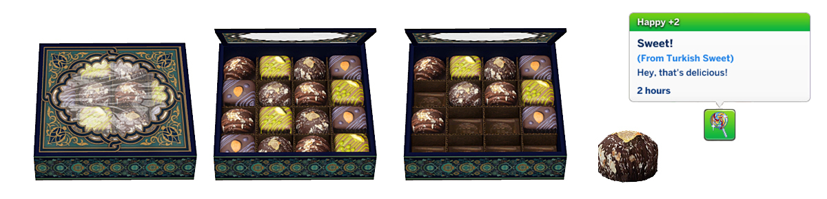 Gift boxes with Turkish Sweets - The Sims 4 Mods - CurseForge