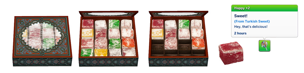 Gift boxes with Turkish Sweets - The Sims 4 Mods - CurseForge