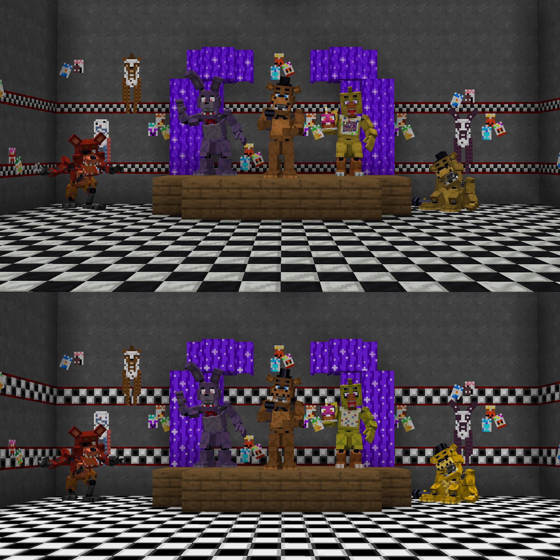 Freddy Fazcraft Texture Backport - Gallery - Minecraft Resource Packs ...