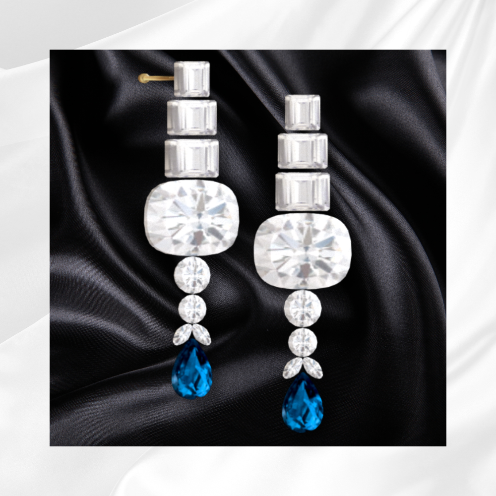 Diamond Statement Earrings 01 - The Sims 4 Create a Sim - CurseForge