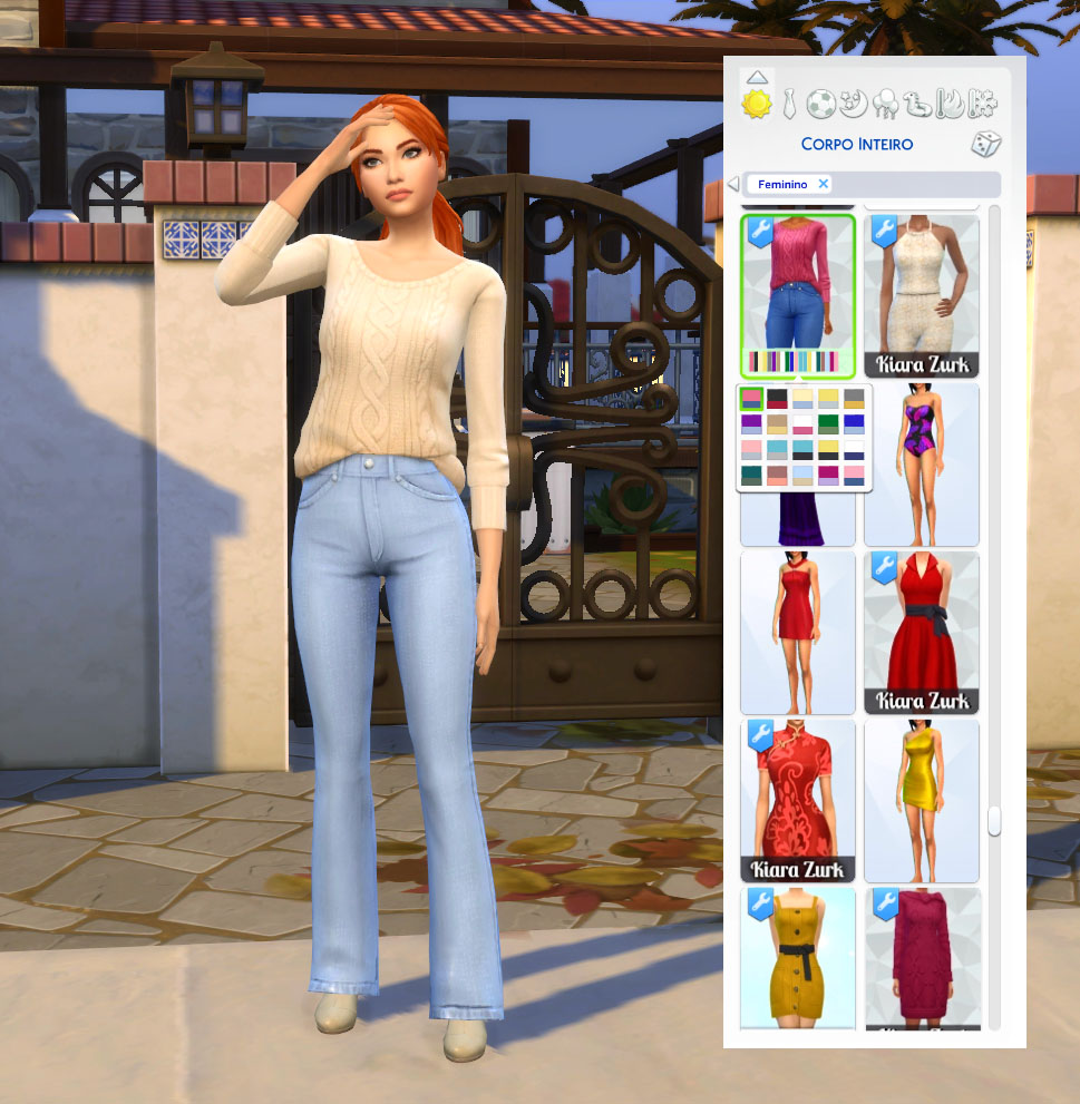 Cable-Knit Sweater Set - The Sims 4 Create a Sim - CurseForge