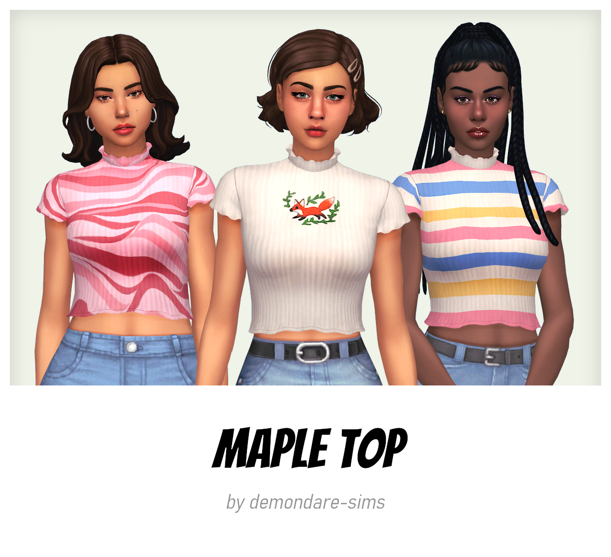 Maple top - The Sims 4 Create a Sim - CurseForge