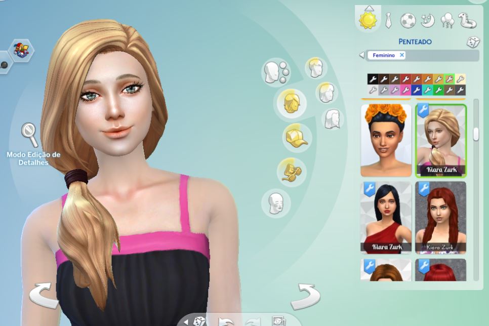 Side Pony Hairstyle - The Sims 4 Create a Sim - CurseForge