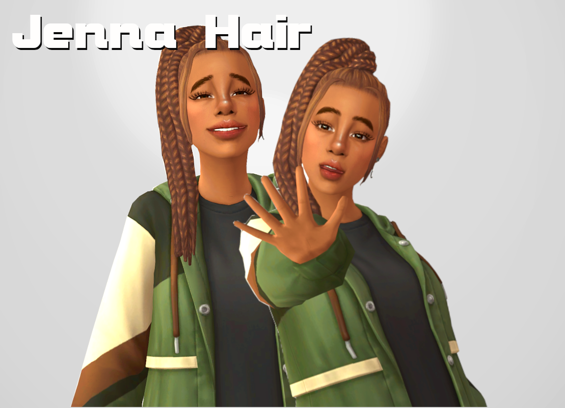 Jenna Hair - The Sims 4 Create a Sim - CurseForge