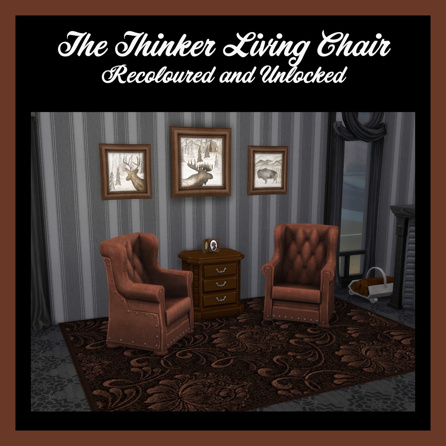 The Thinker Living Chair Retextured and Unlocked - The Sims 4 Build ...
