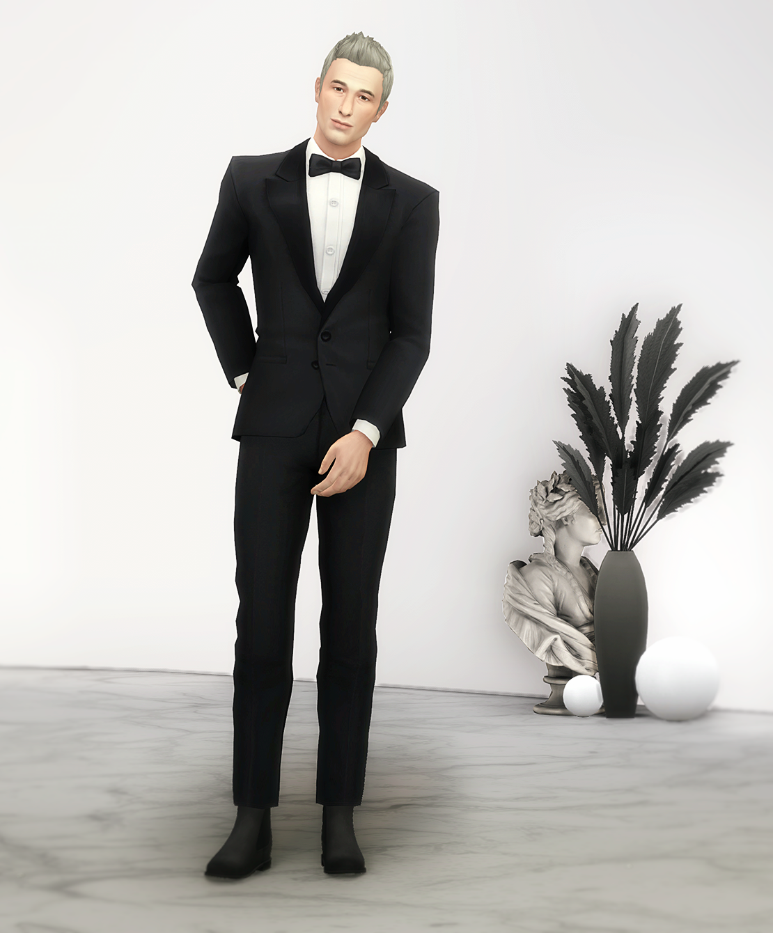 Bow-tie Suit Set for Male - The Sims 4 Create a Sim - CurseForge