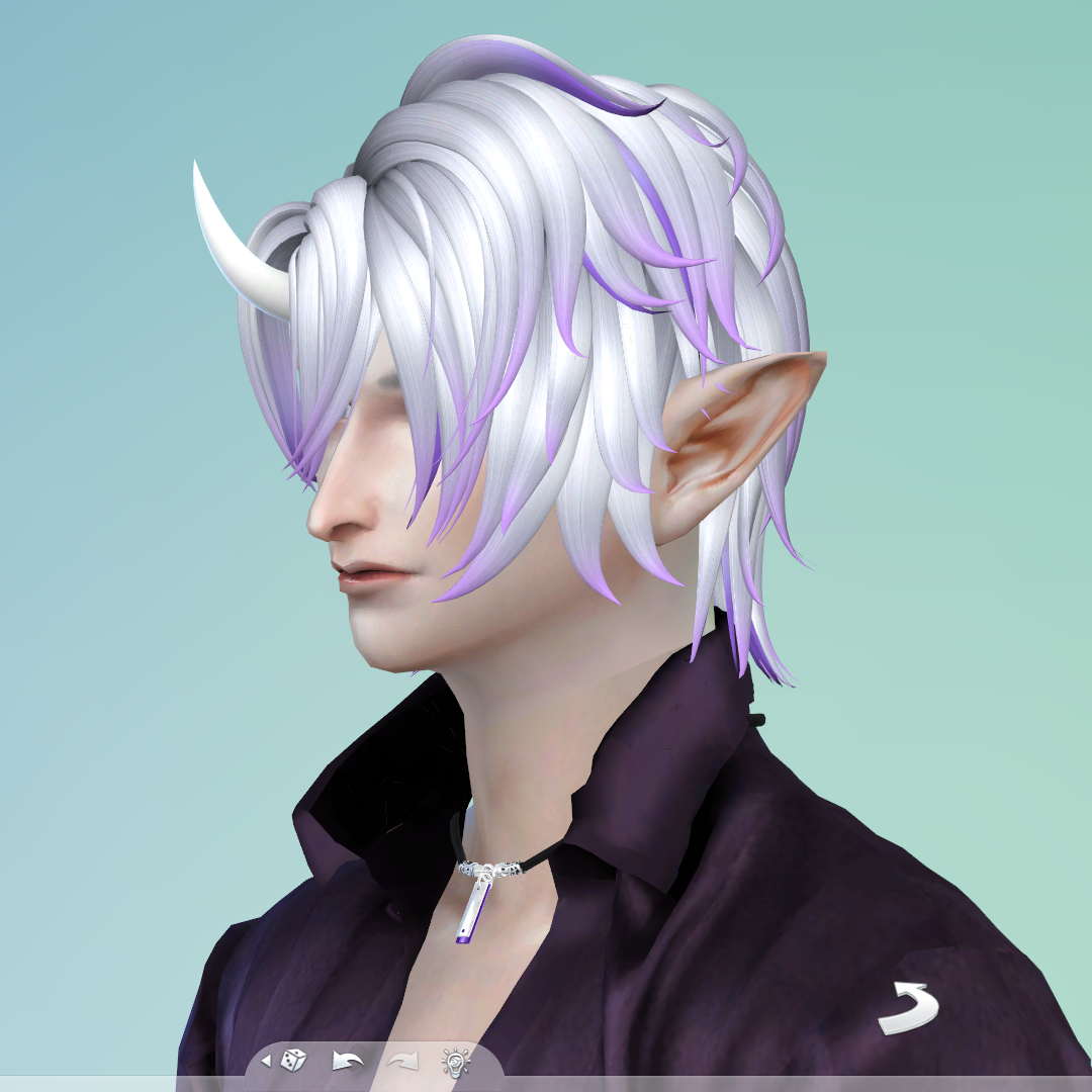 Horns - Oni 01 - One Side - Right - The Sims 4 Create a Sim - CurseForge