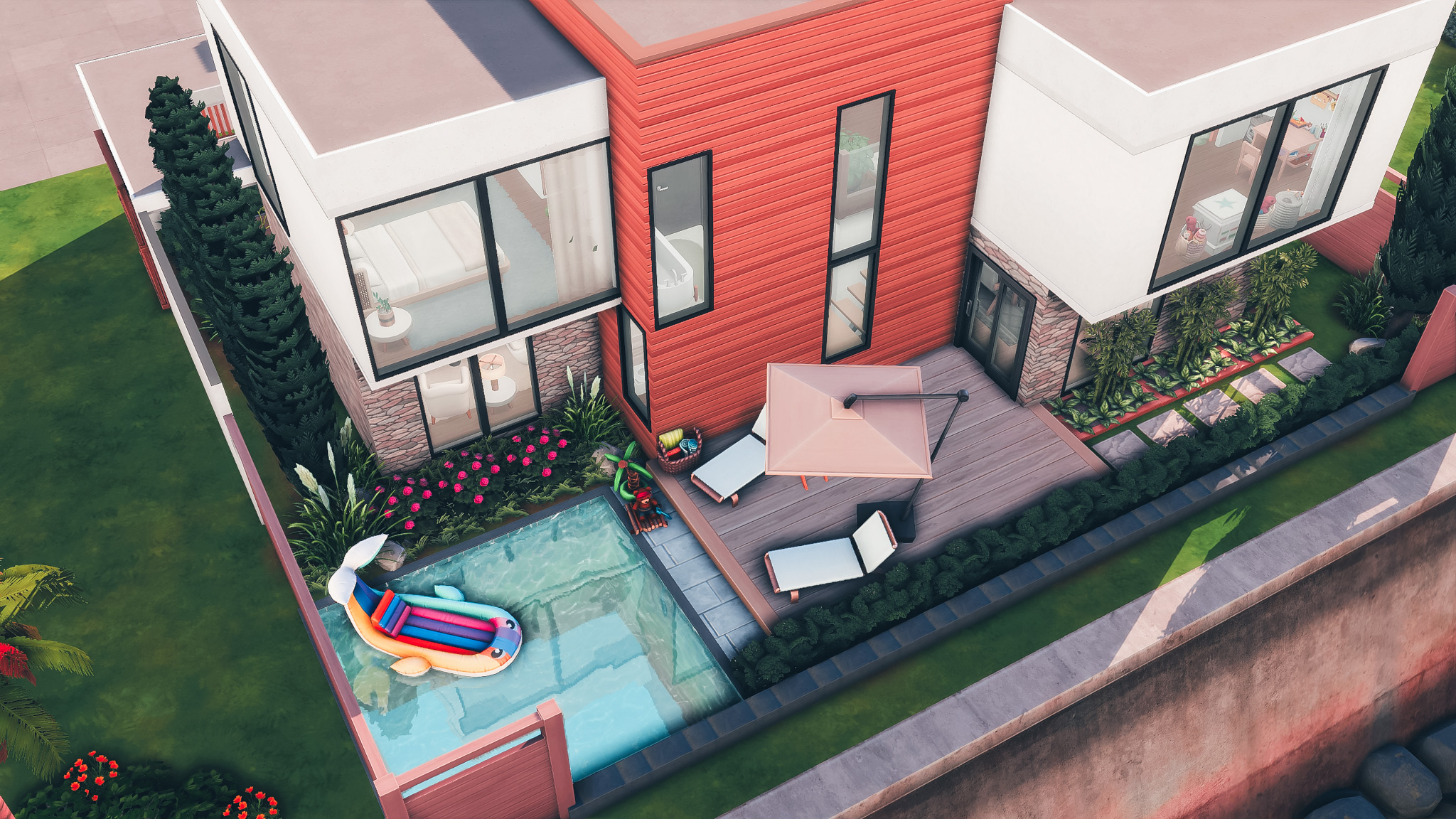 Contemporary Family Home | NO CC - The Sims 4 Rooms / Lots - CurseForge