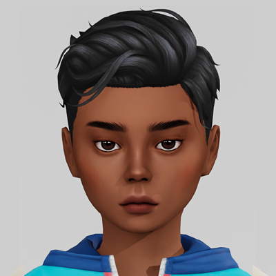 Finley Hair - Kids Version - The Sims 4 Create a Sim - CurseForge