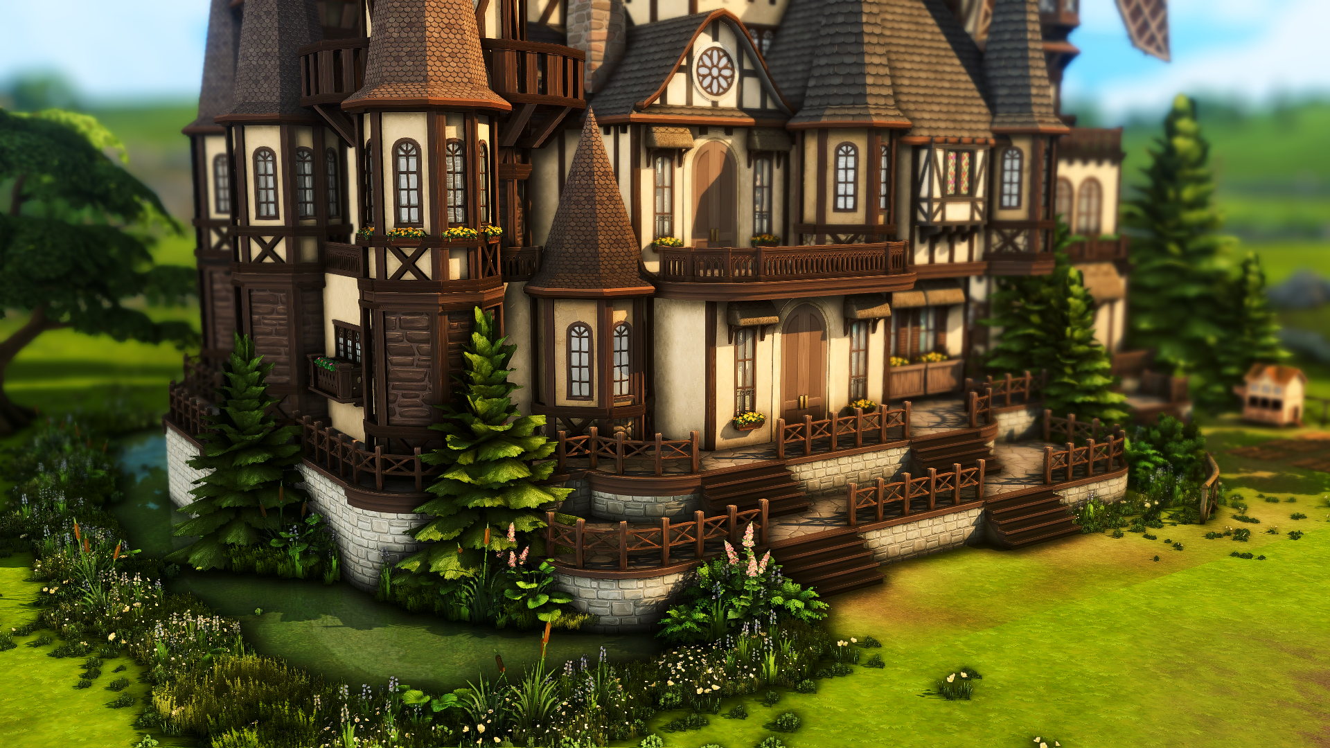Sims Medieval House The Sims Resource | Ye Medieval Castle House