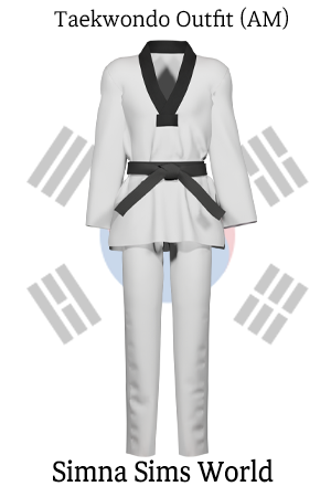 Taekwondo Outfit (AM) - The Sims 4 Create a Sim - CurseForge