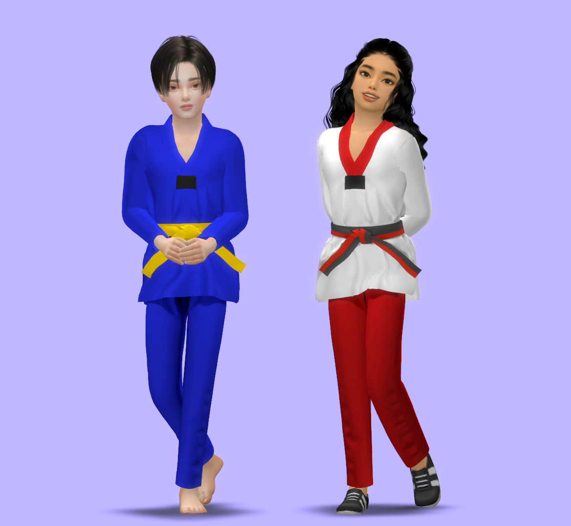 Taekwondo Outfit (CU) - The Sims 4 Create a Sim - CurseForge