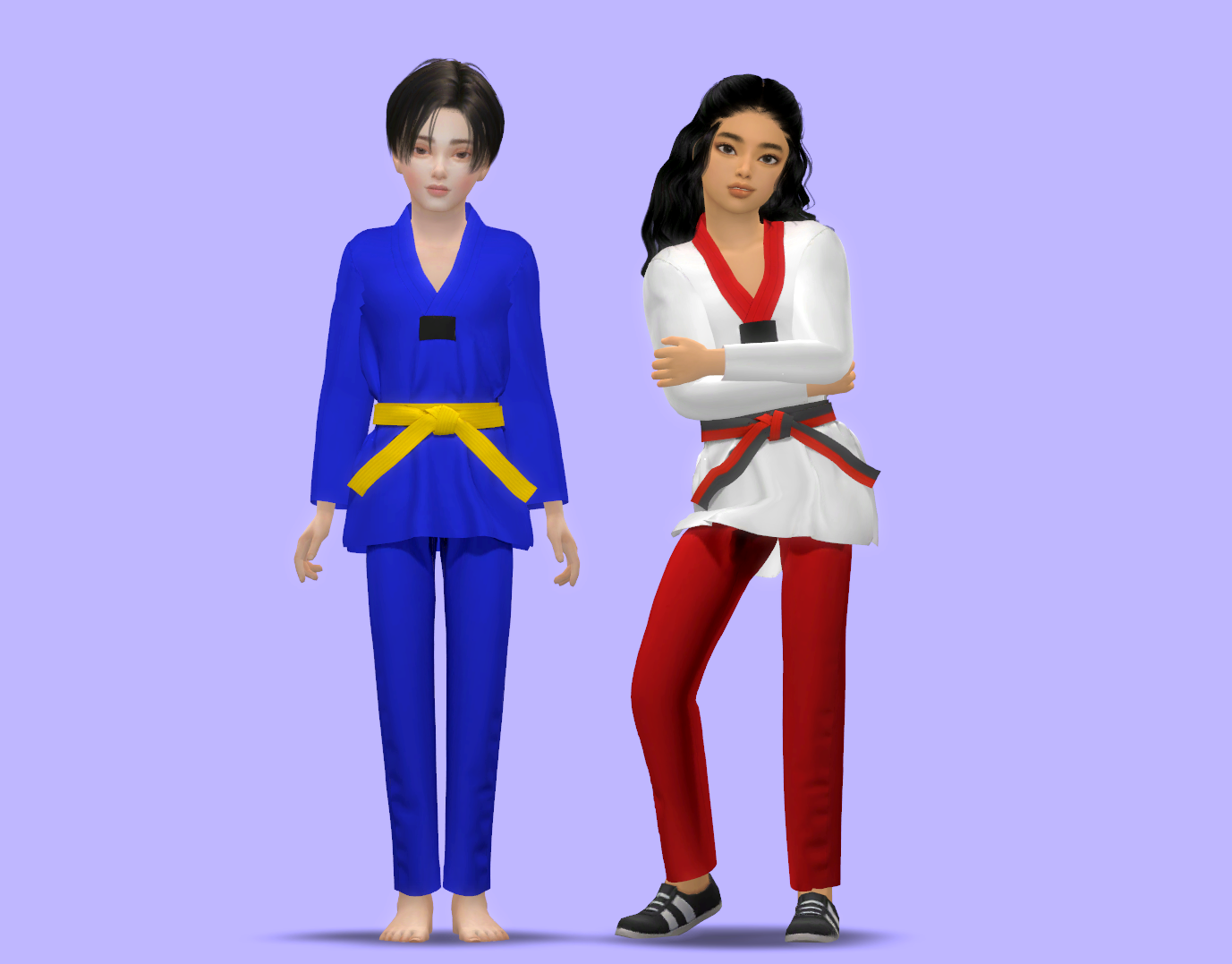 Taekwondo Outfit (CU) - The Sims 4 Create a Sim - CurseForge