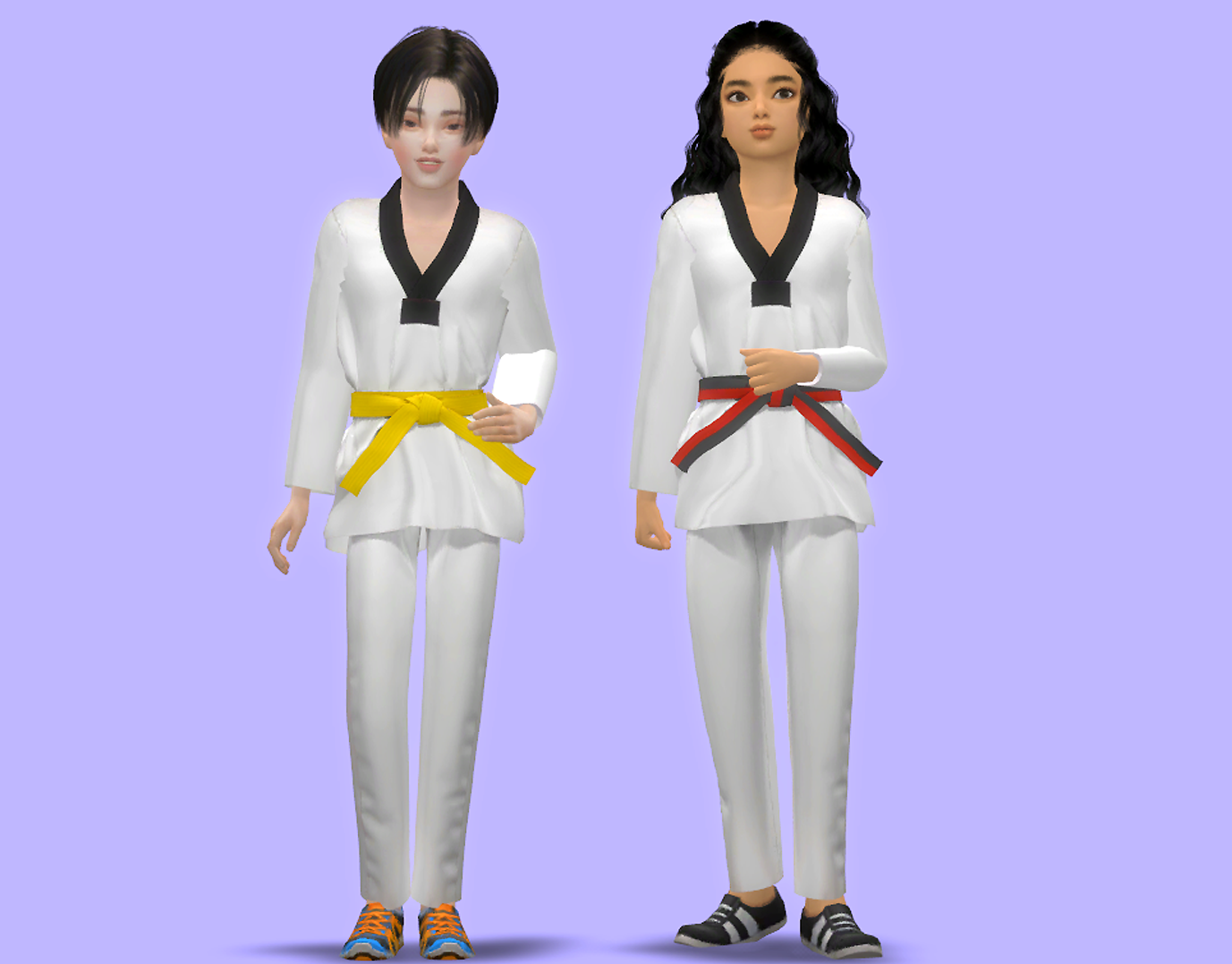Taekwondo Outfit (CU) - The Sims 4 Create a Sim - CurseForge