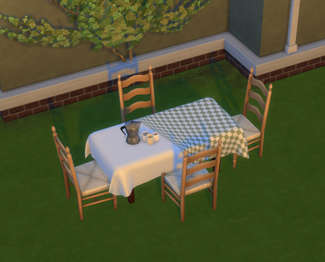 Chequered tablecloth table - The Sims 4 Build / Buy - CurseForge