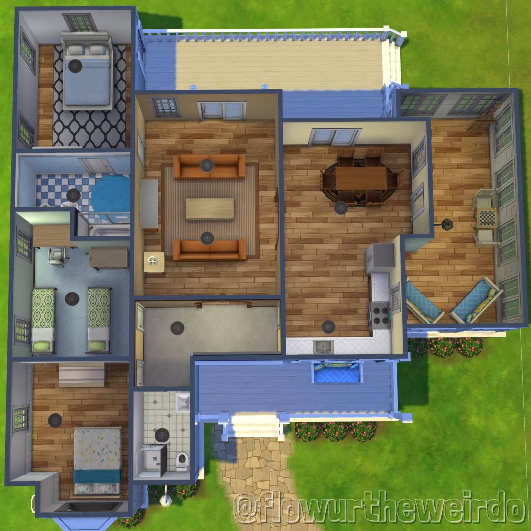 Basic Cottage (Base Game Only) - The Sims 4 Rooms / Lots - CurseForge
