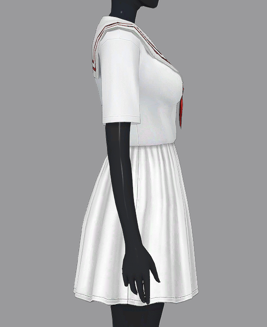 Sailor Dress ⚓ - The Sims 4 Create a Sim - CurseForge