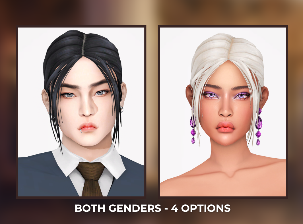 Gently tied hair set - The Sims 4 Create a Sim - CurseForge