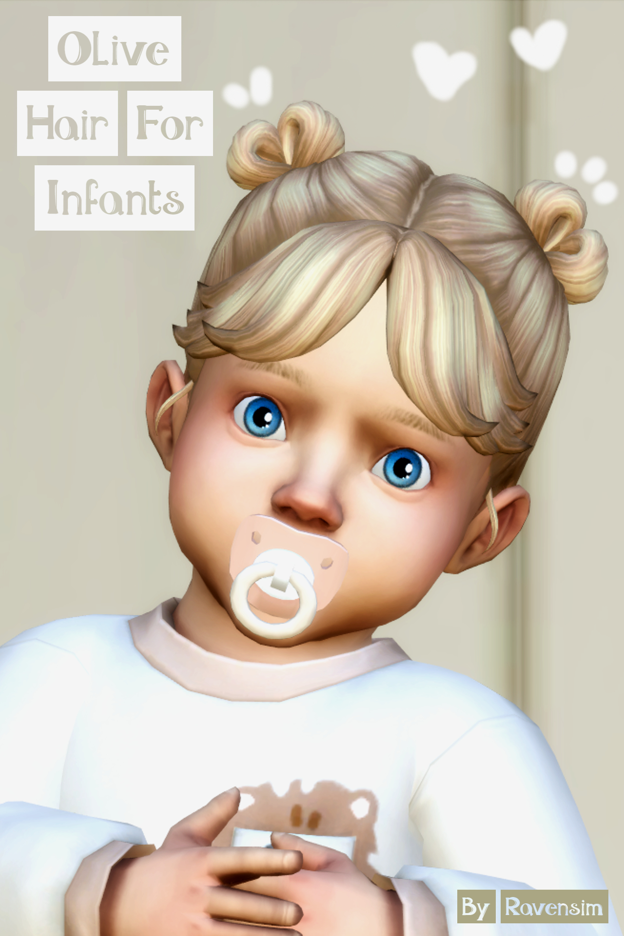 Olive Hair For Infants - The Sims 4 Create a Sim - CurseForge