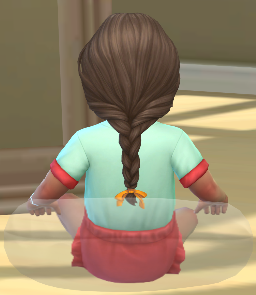 Infant Braid Hairstyle - The Sims 4 Create a Sim - CurseForge
