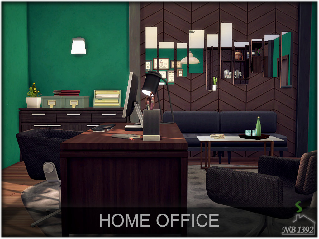 Home Office (CC) - The Sims 4 Rooms / Lots - CurseForge