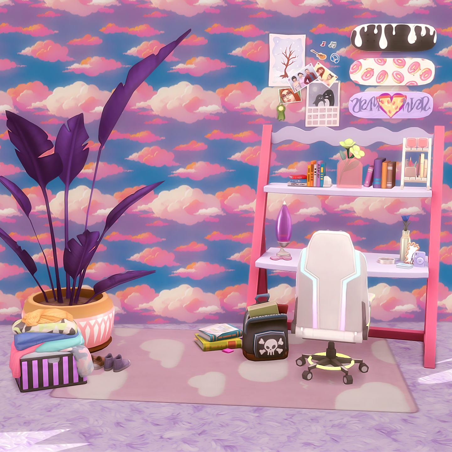 Cloudy Skies Wallpaper - The Sims 4 Build / Buy - CurseForge