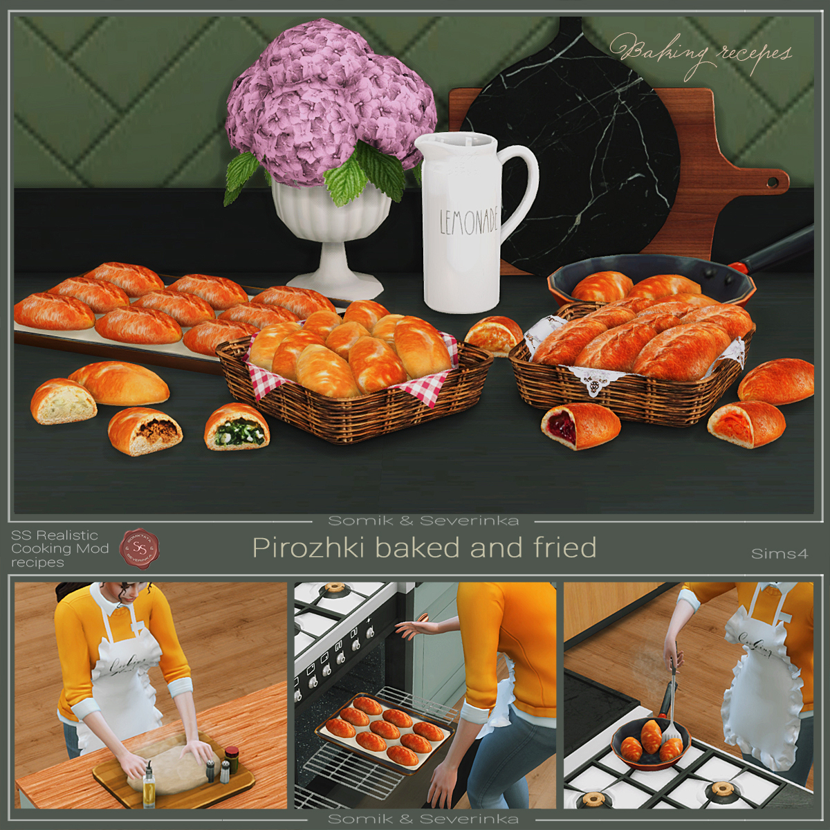 Baked and fried Pirozhki - The Sims 4 Mods - CurseForge