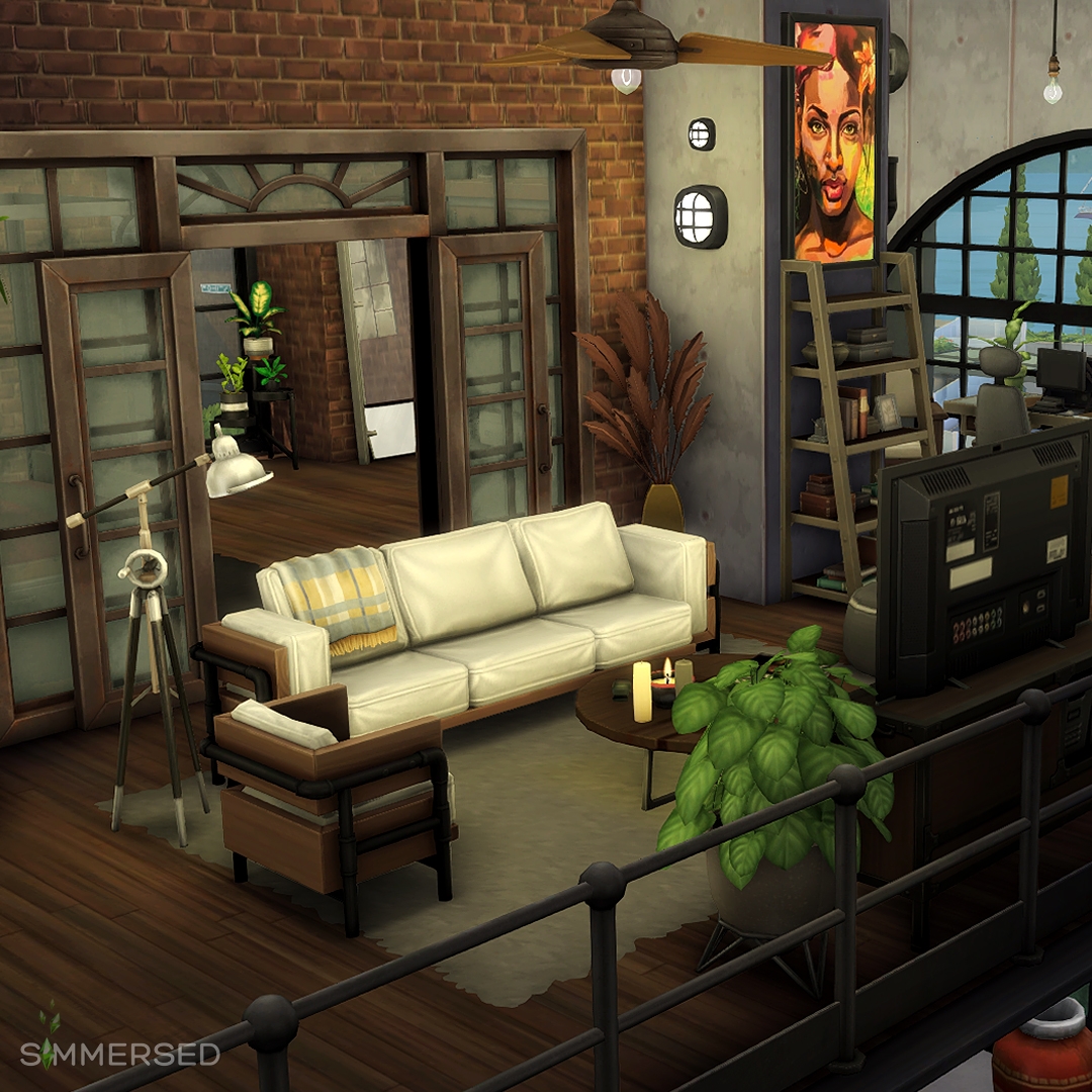 Artist's Industrial Loft - No CC - The Sims 4 Rooms / Lots - CurseForge