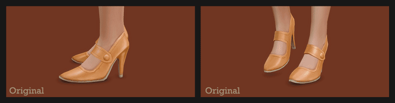 Moschino Mary Jane Revamp V2 Solid - 83 swatches - The Sims 4 Create a ...