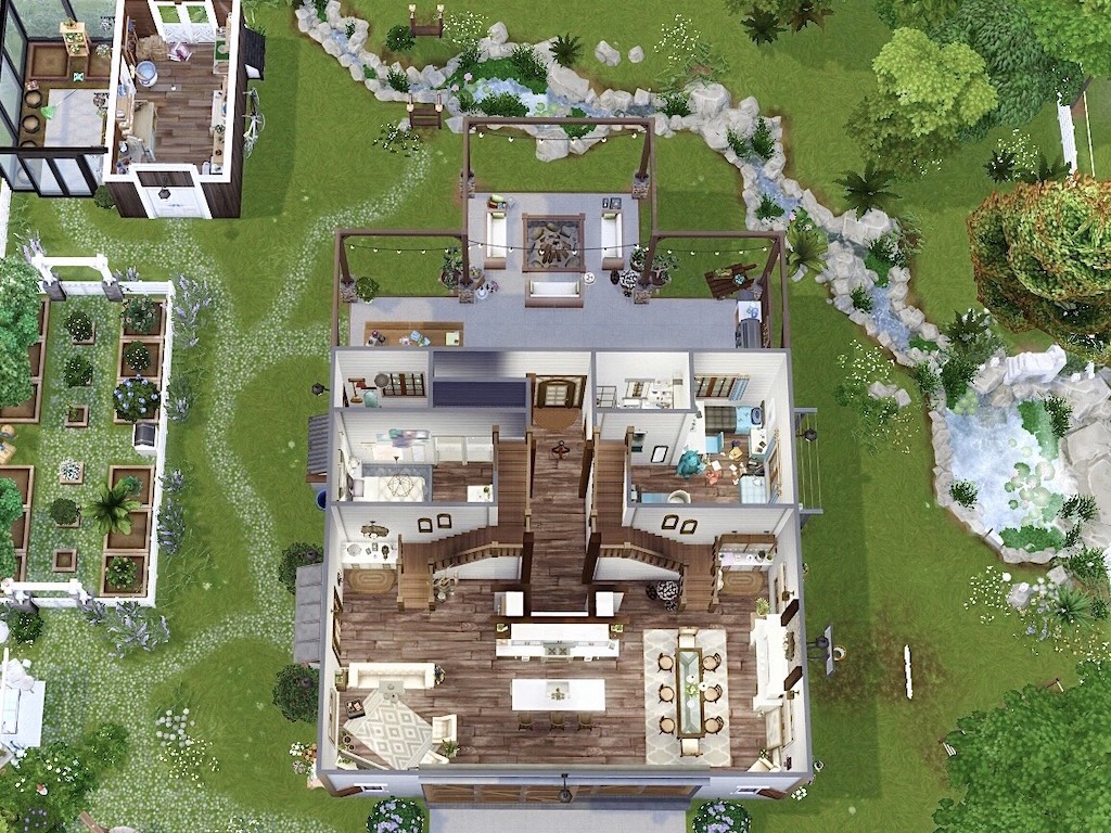 Converted Barn by Simsational Builds - The Sims 4 Rooms / Lots - CurseForge