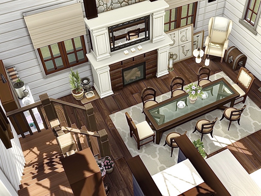 Converted Barn by Simsational Builds - The Sims 4 Rooms / Lots - CurseForge