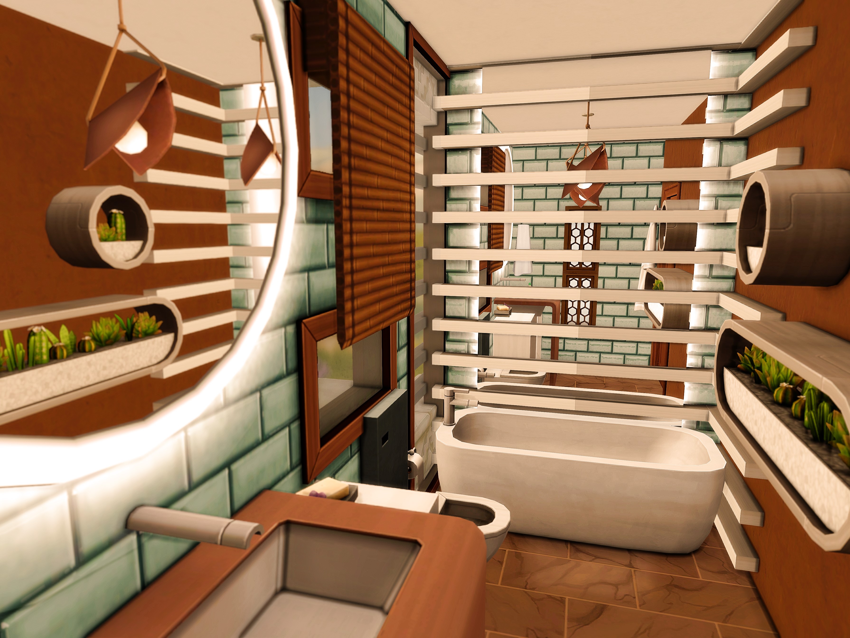 Frank Lloyd Wright's La Miniatura by QubeDesign - The Sims 4 Rooms ...