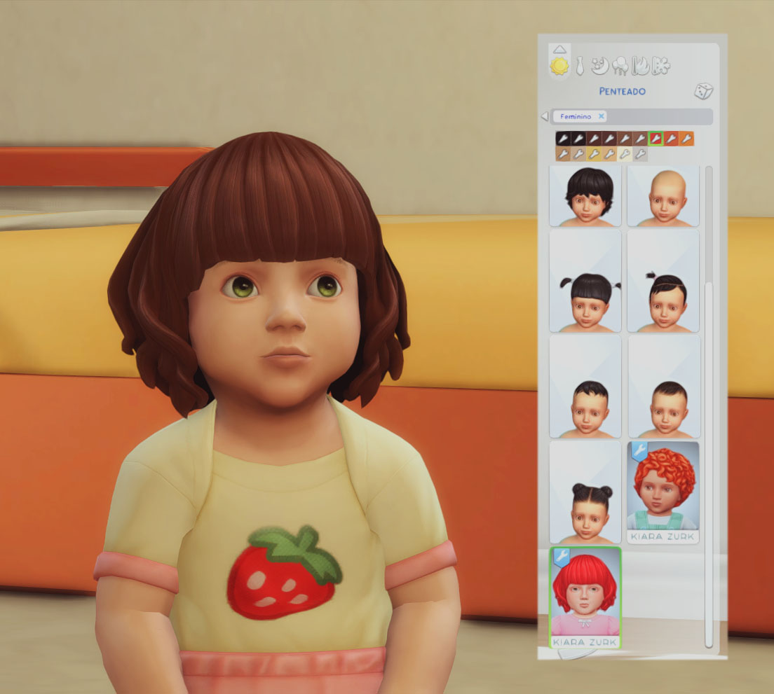 Felicity Hairstyle for Infants - The Sims 4 Create a Sim - CurseForge