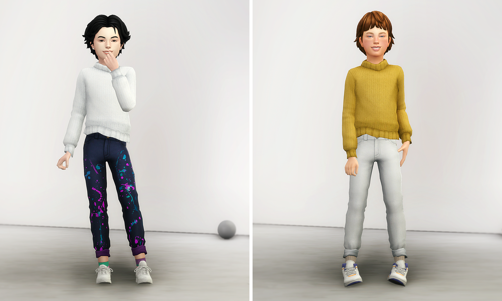 Knit Sweater & Jeans for Kids - The Sims 4 Create a Sim - CurseForge