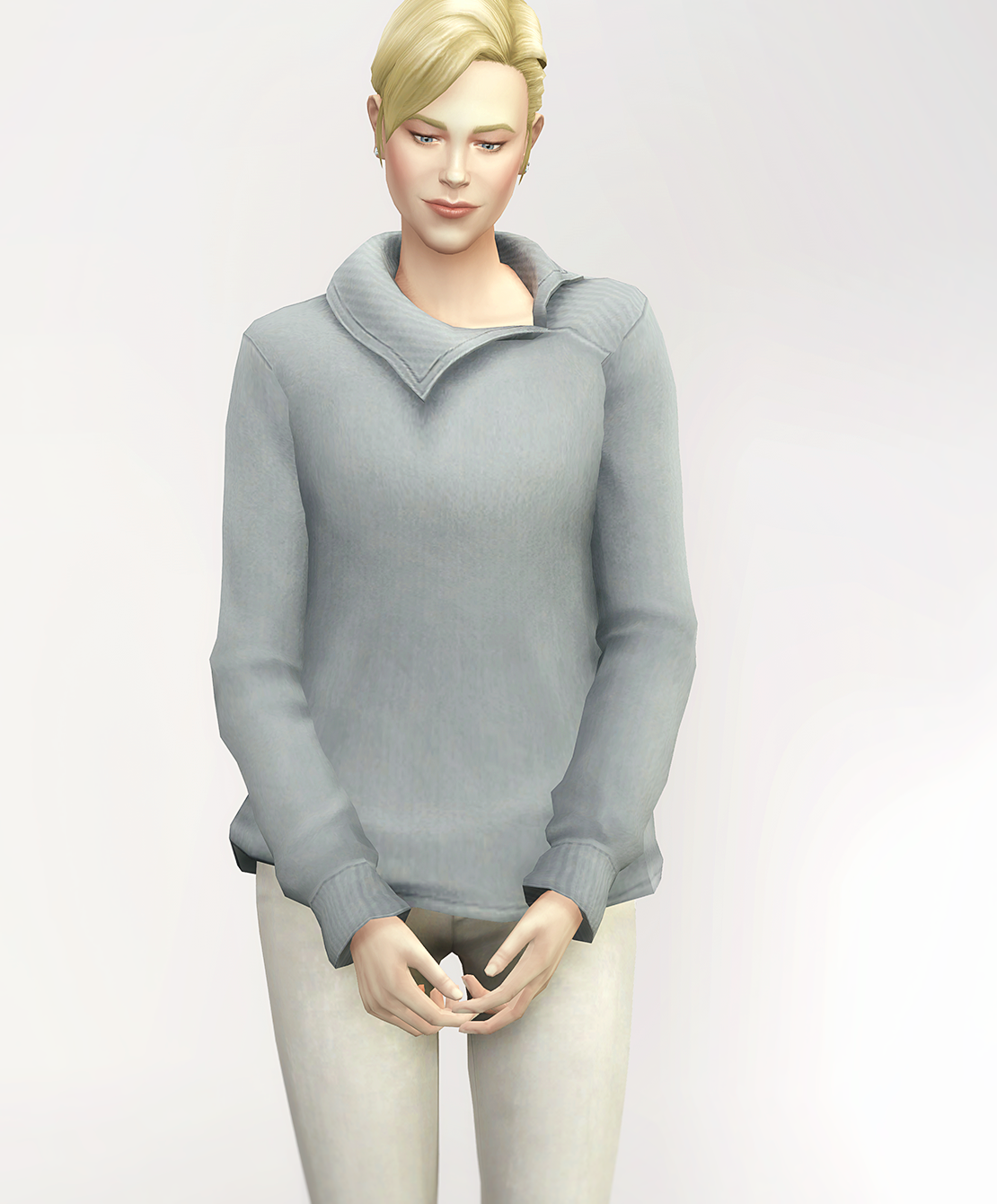 Side Neck Sweater - Female - The Sims 4 Create a Sim - CurseForge