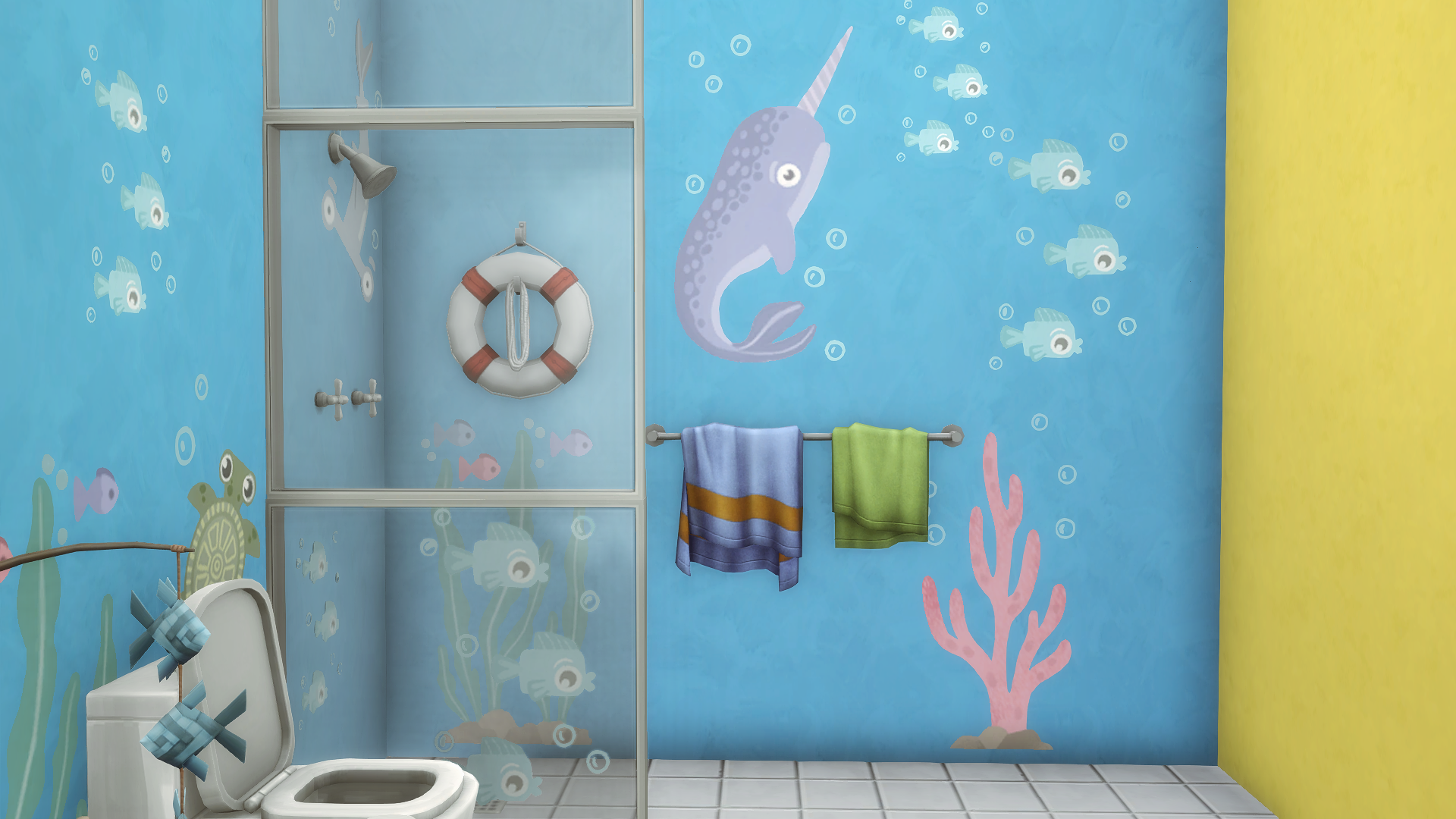 Ocean Themed Kids Bathroom - The Sims 4 Rooms / Lots - CurseForge