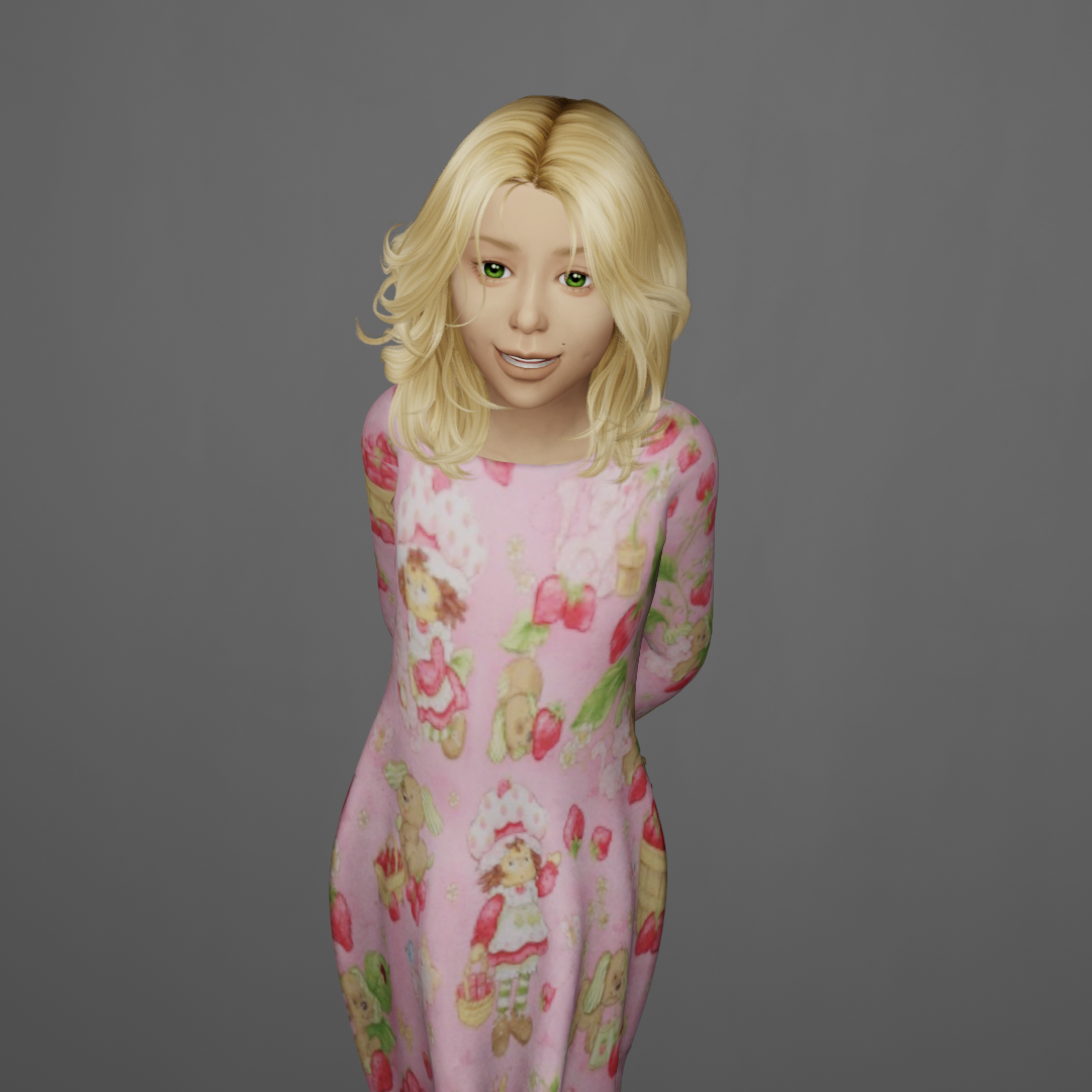 Lil Girl night Gown - The Sims 4 Create a Sim - CurseForge