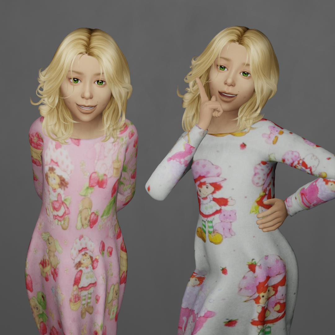 Lil Girl night Gown - The Sims 4 Create a Sim - CurseForge